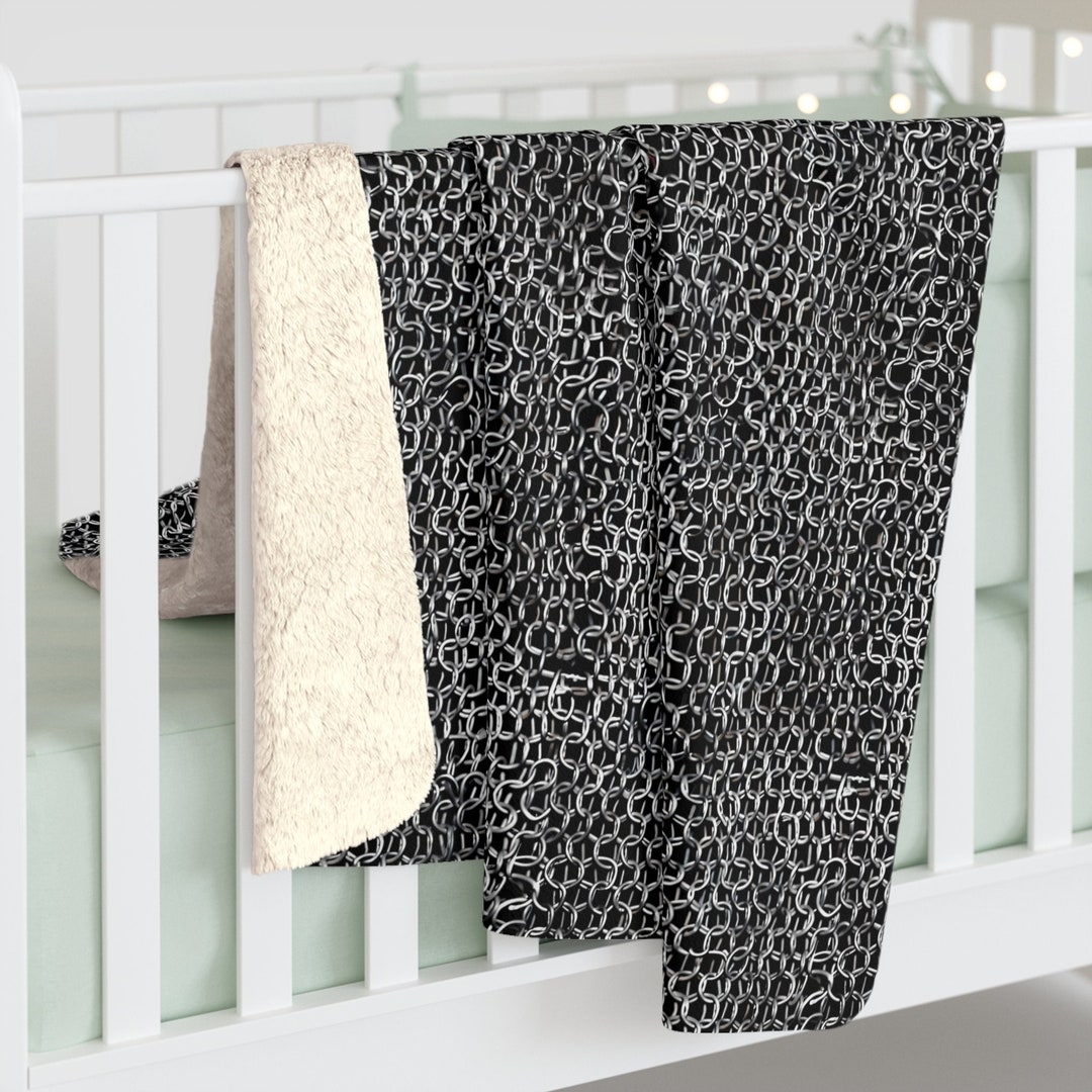 Snuggle Hard in Your Chain Mail Armor Blanket Sherpa Fleece Blanket ...