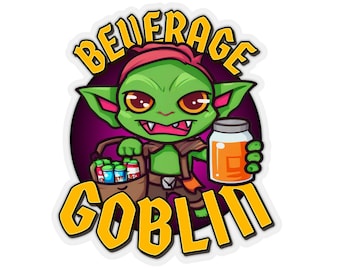 Beverage Goblin Vinyl Sticker - Etsy