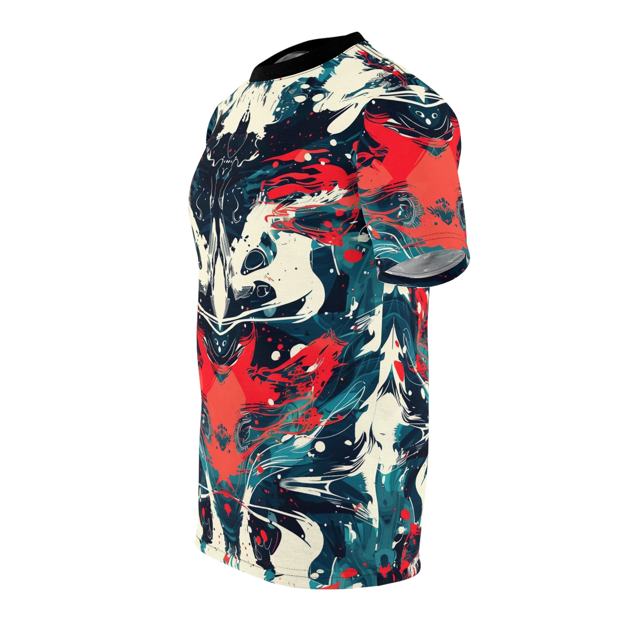 Mythic Psychedelic Print Pattern AOP Shirt - Funky All Over Print T ...
