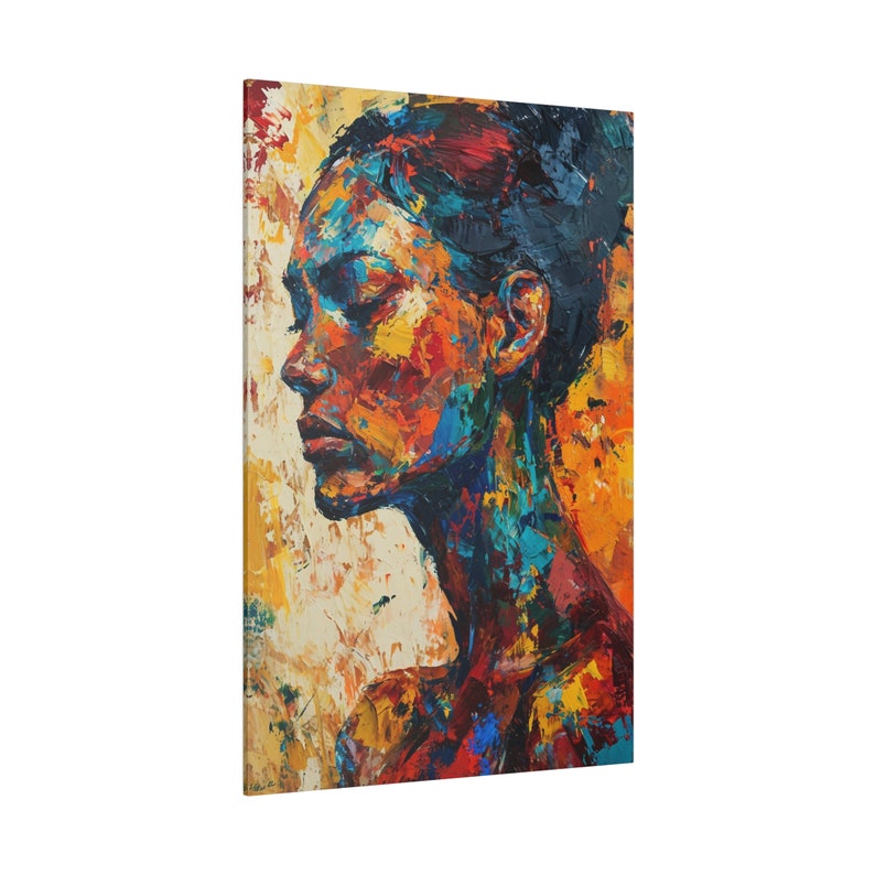 Mindset - Abstract Painting of a Woman - Portrait of a Woman - Impasto ...