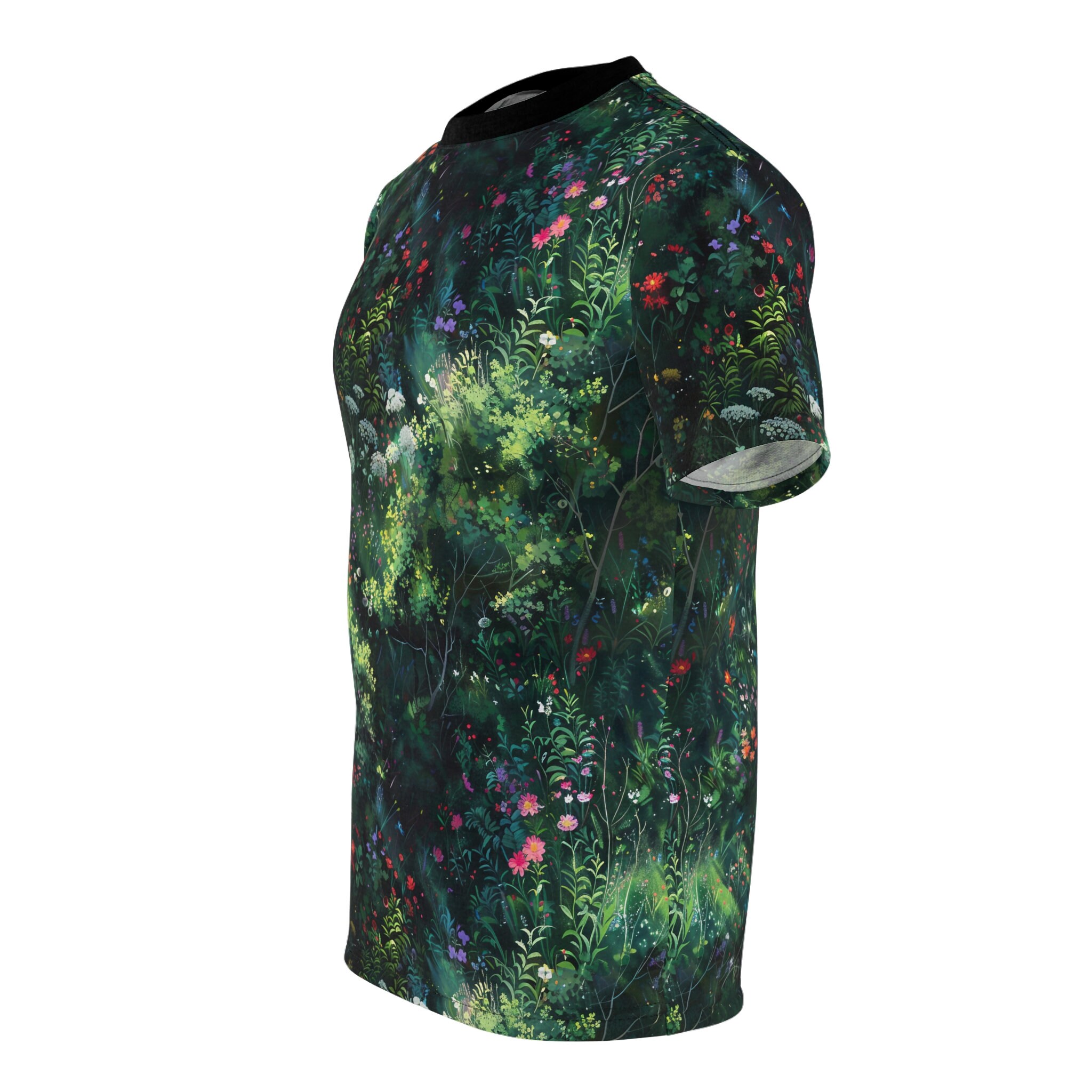 Sun Spots Ecopunk Idyllic Anime Pattern on AOP Shirt Serene All Over ...