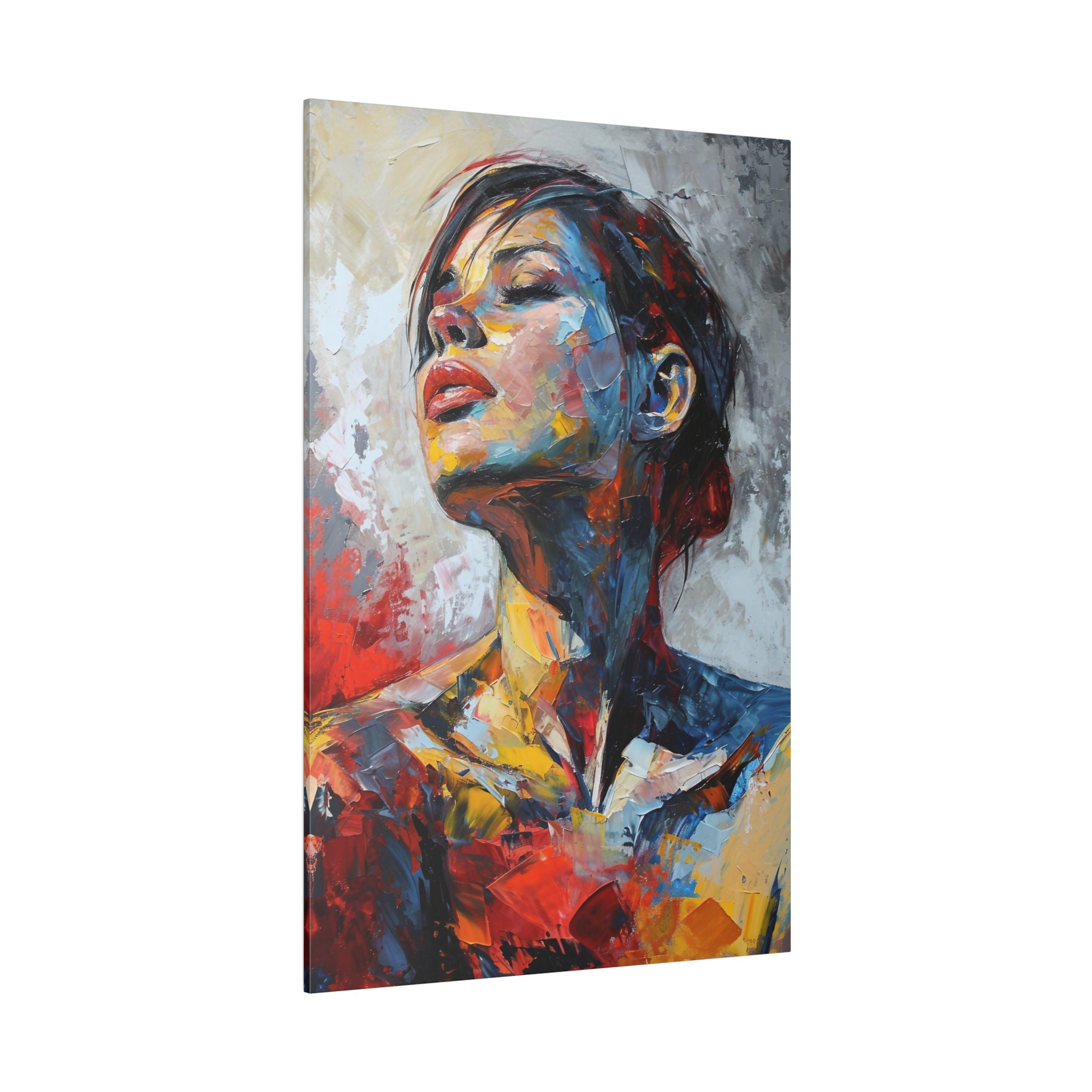 Awash - Abstract Painting of a Woman - Portrait of a Woman - Impasto ...