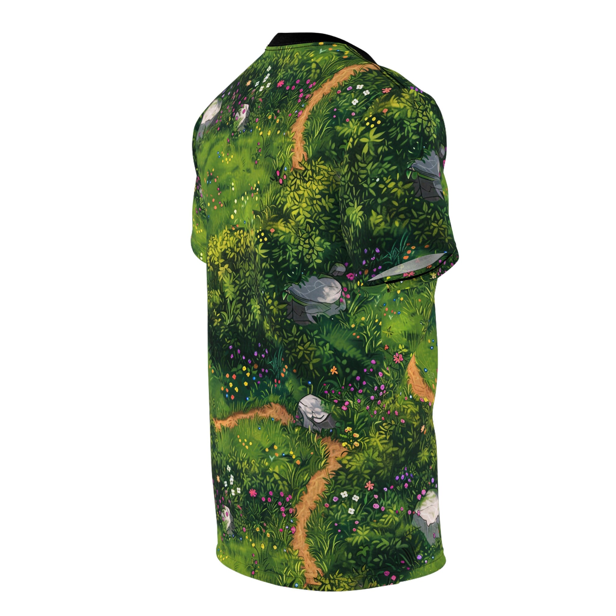 Battle Map T-shirt - Field Path All Over Print Tee - Etsy