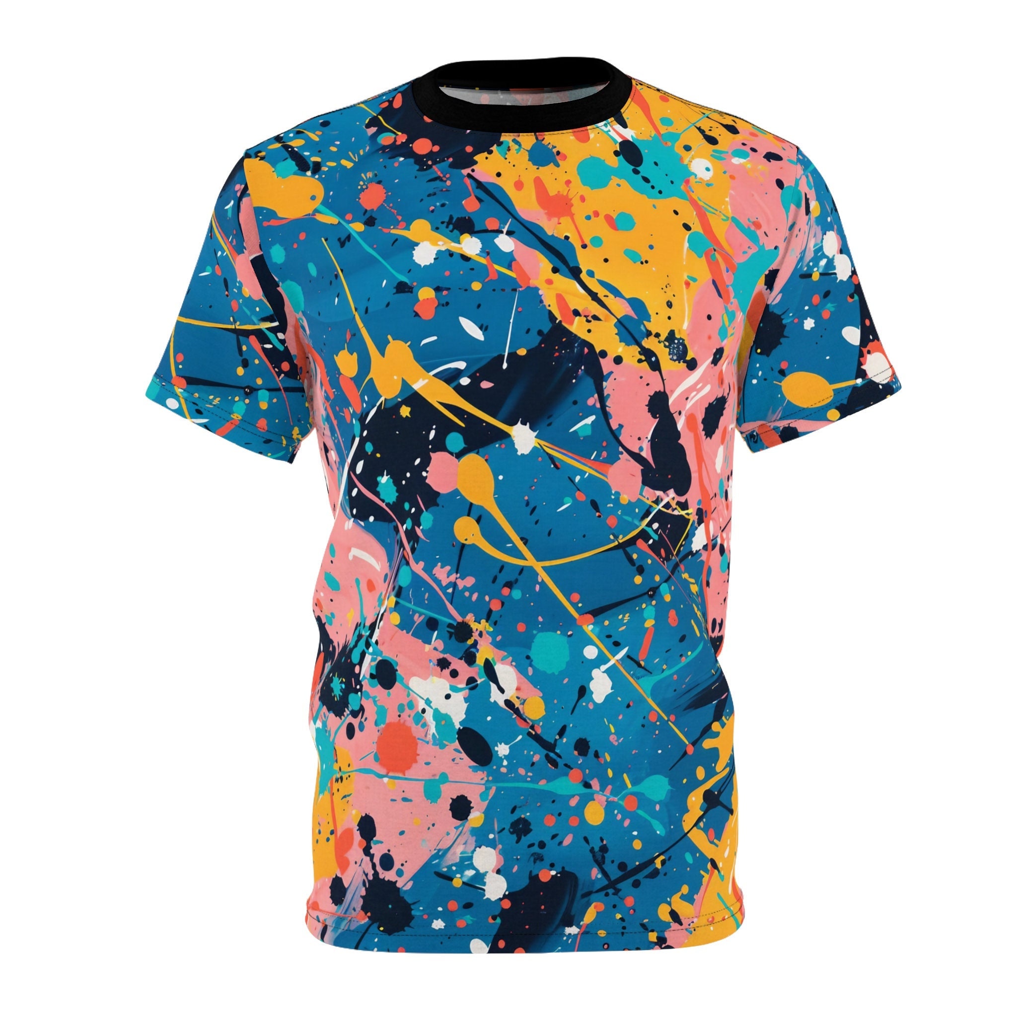 Paint Splatter AOP T-shirt – Rad All Over Print Tee - Etsy