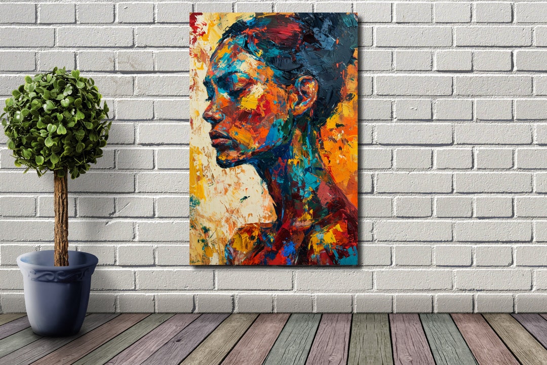 Mindset - Abstract Painting of a Woman - Portrait of a Woman - Impasto ...