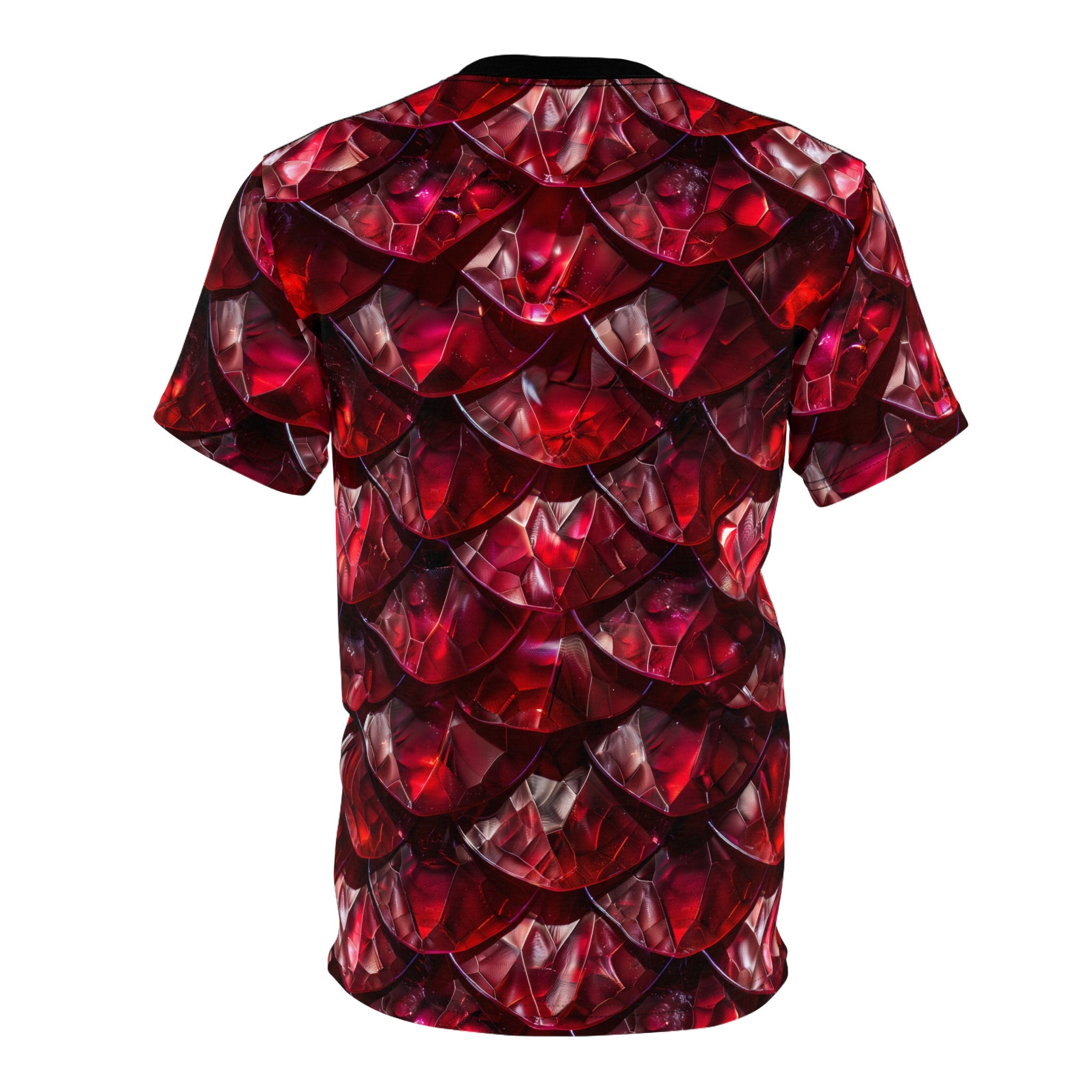 Gem Series: Ruby Dragon Scales AOP Tee Shirt - All Over Print T-shirt ...