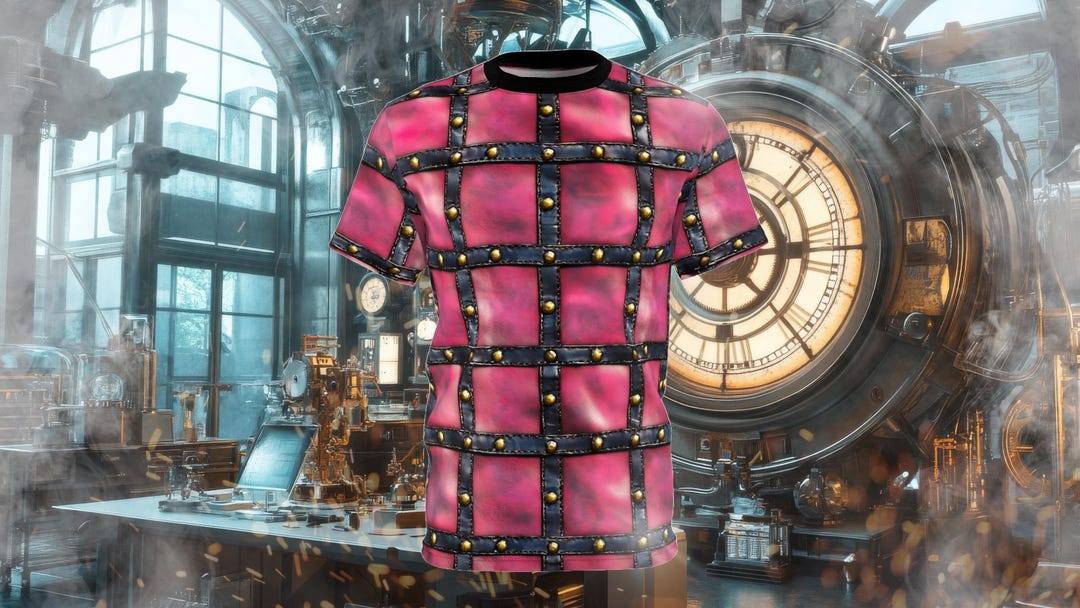 Hot Pink Brigandine - Pink Studded Leather Armor Tee, Leather Armor ...