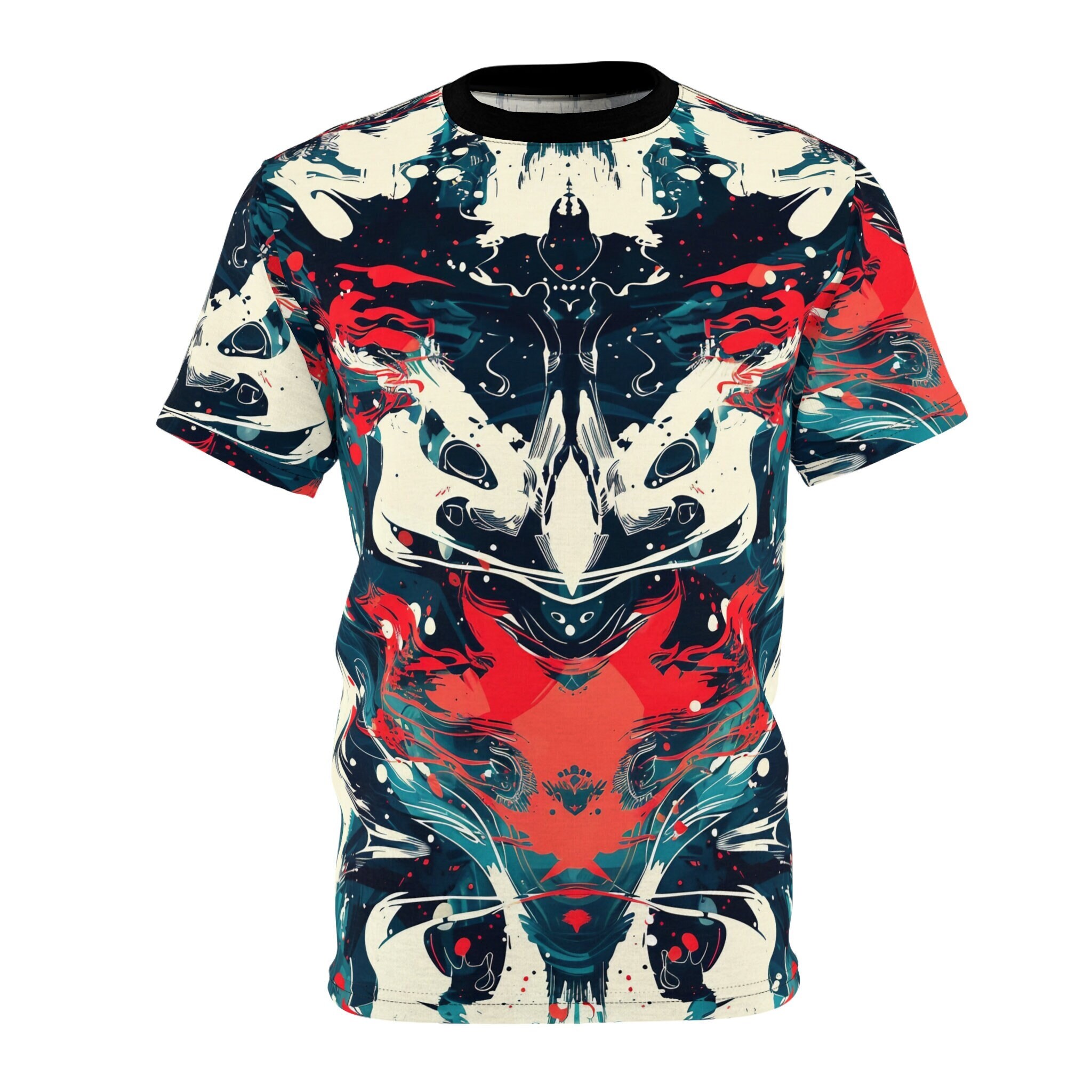 Mythic Psychedelic Print Pattern AOP Shirt - Funky All Over Print T ...