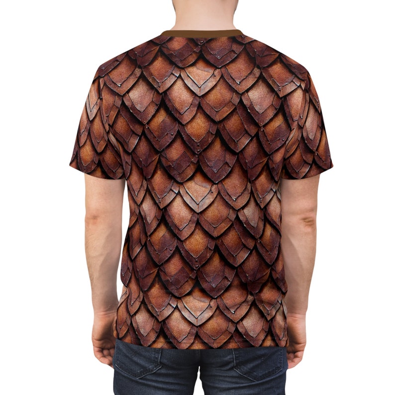 Leather Scale Armor AOP Tee Shirt - Armor Shirt - All Over Print ...