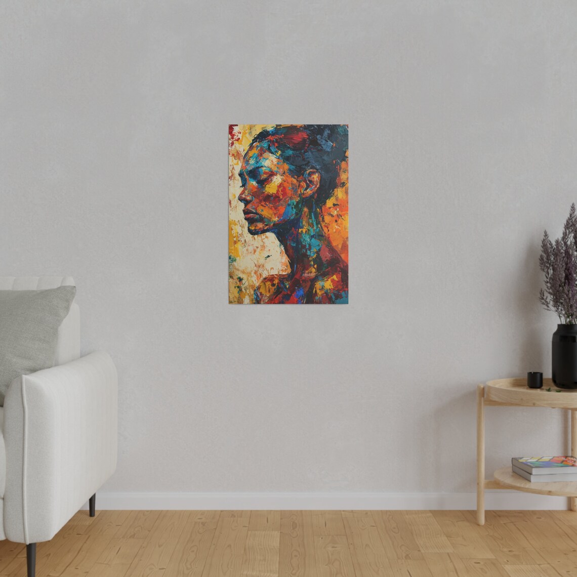 Mindset Abstract Painting of a Woman Portrait of a Woman Impasto ...