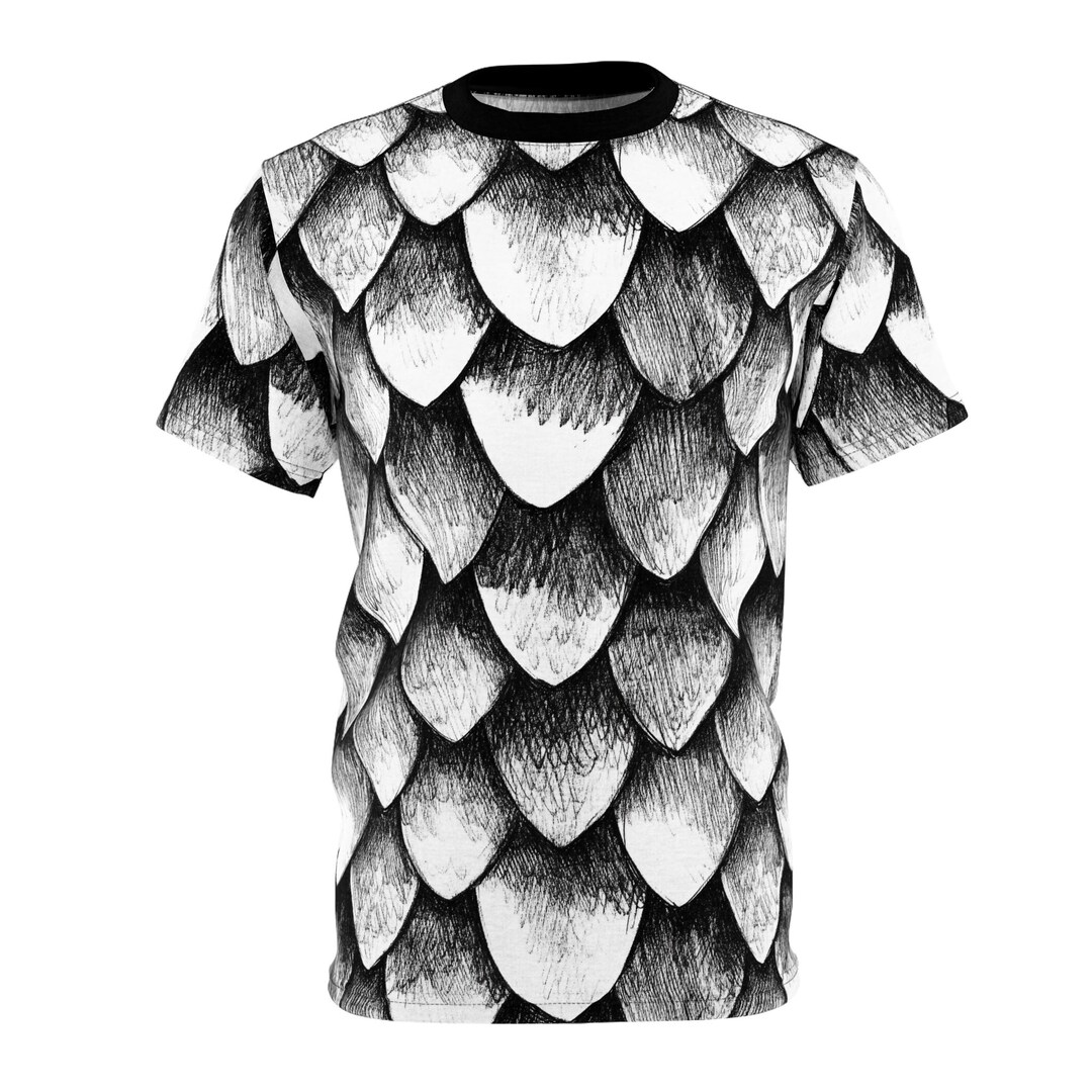 Sketchy Armor Dragon Scale Line Art Monochromatic Indie Fashion, Fun ...