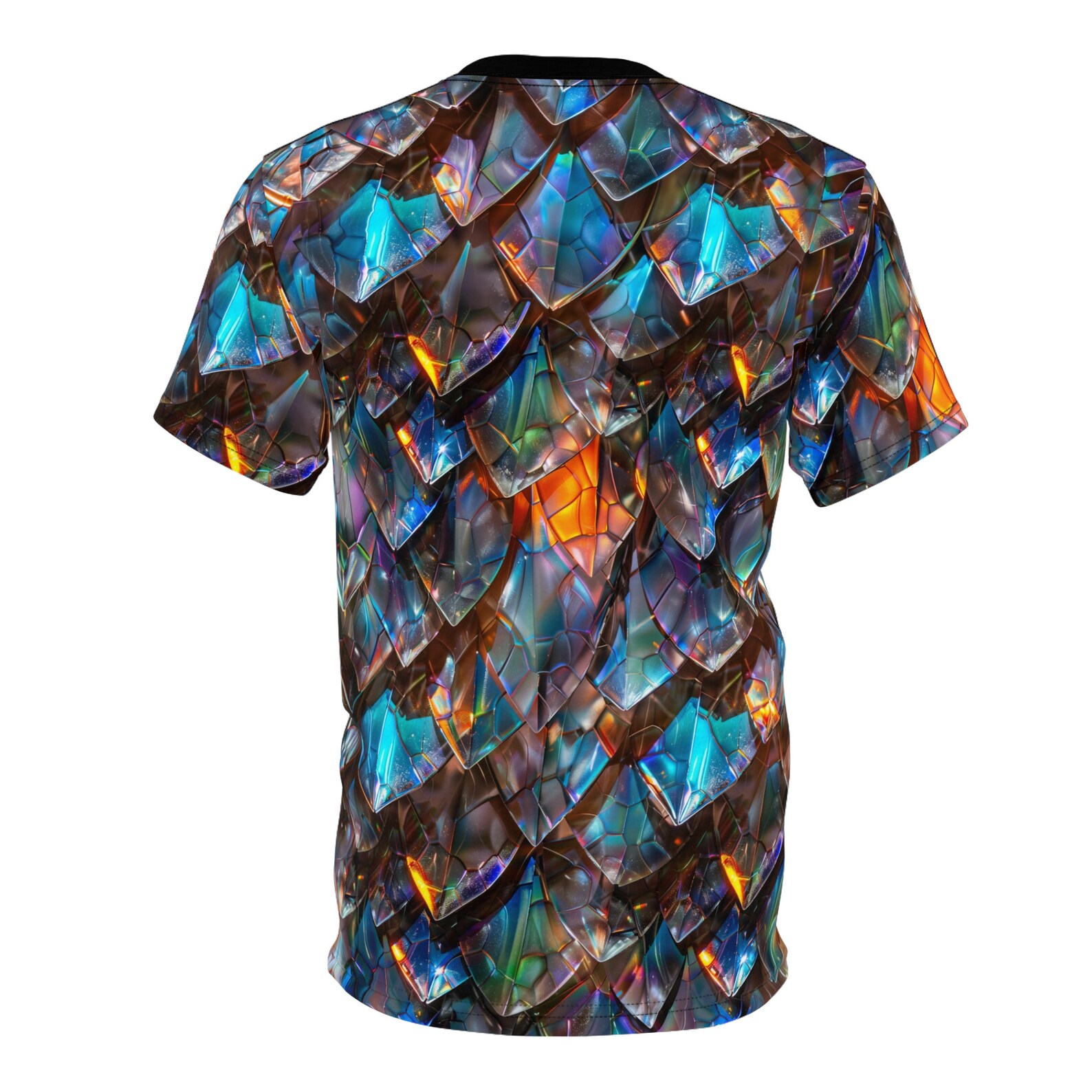 Gem Series: Diamond Dragon Scales AOP Tee Shirt - All Over Print T ...