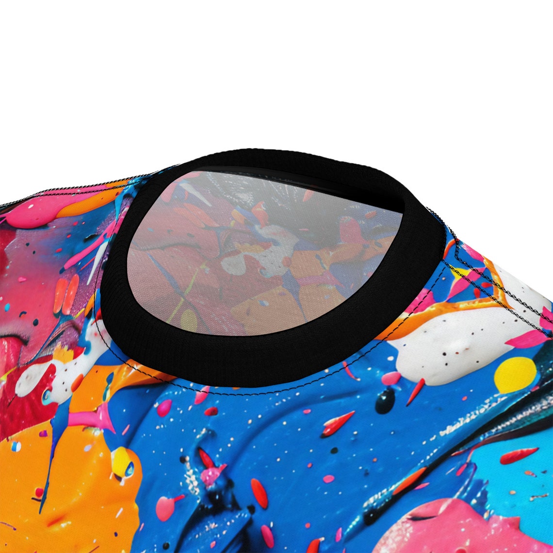 Abstract Paint Splatter T-shirt - Colorful Graphic Tee - Etsy