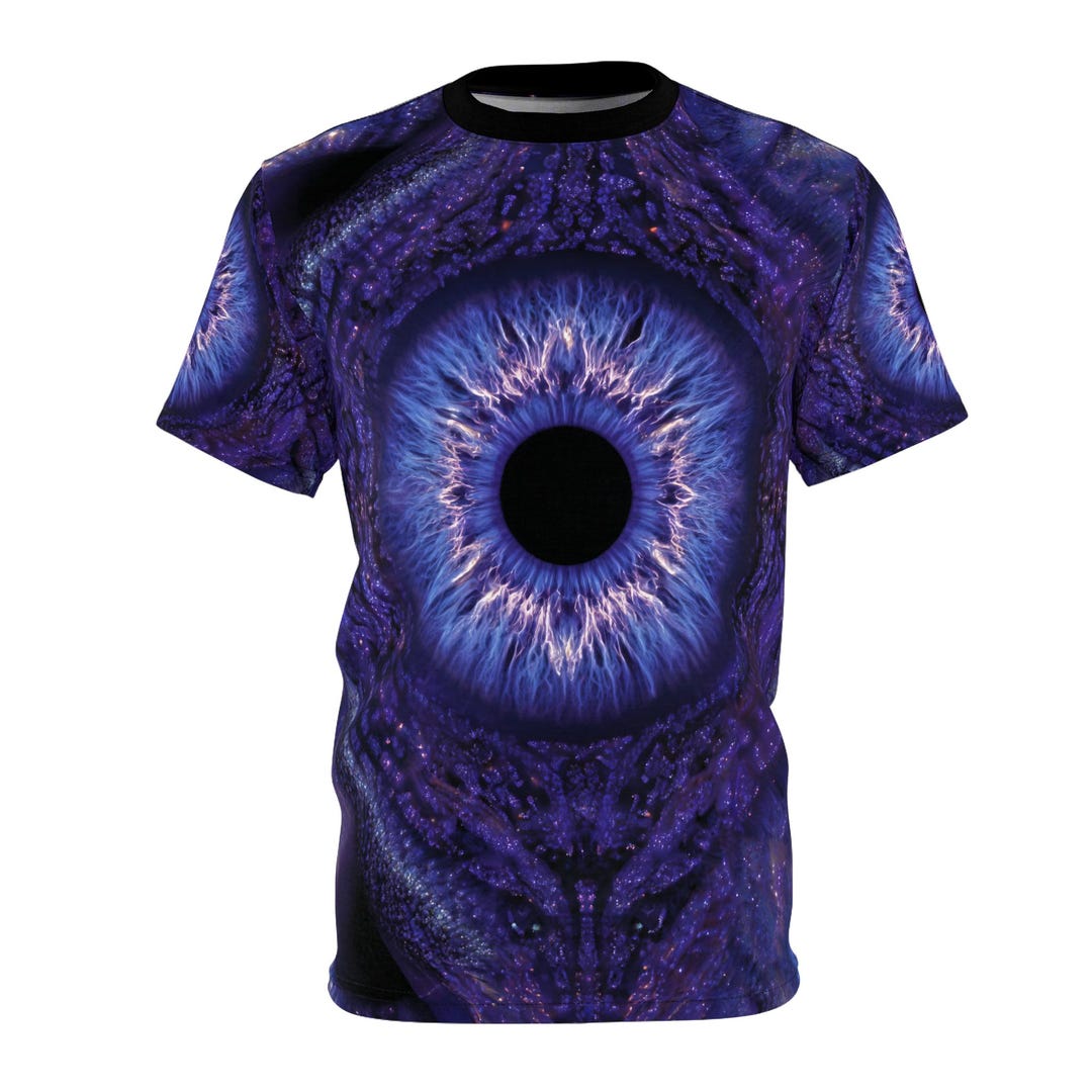 Looking Back - Creepy All-seeing Purple Eye Tee - Etsy