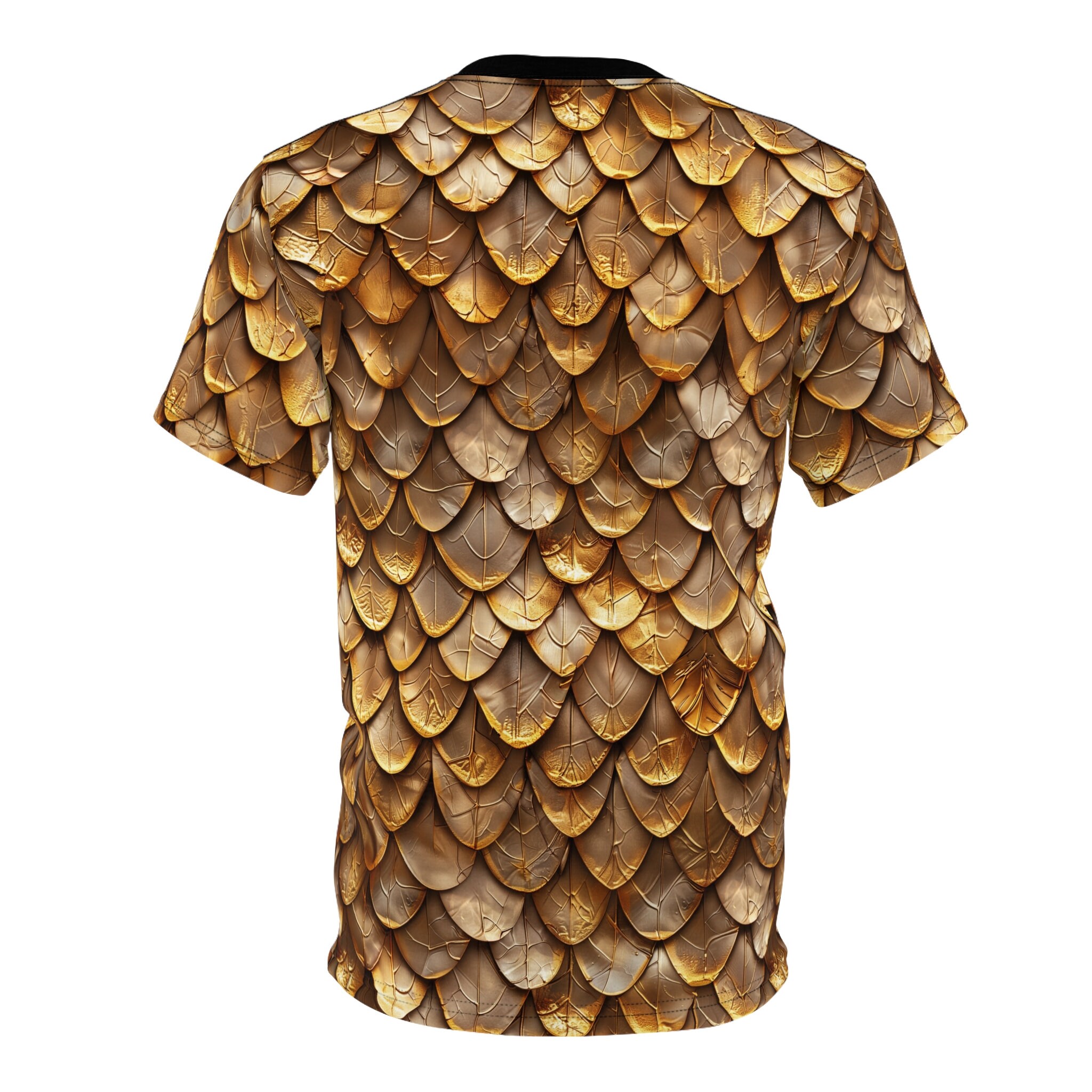 Battle Series: Variant Gold Dragon Scales AOP Tee Shirt - All Over ...