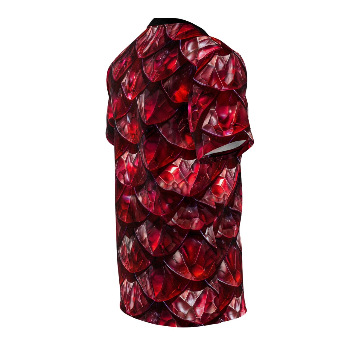 Gem Series: Ruby Dragon Scales AOP Tee Shirt - All Over Print T-shirt ...