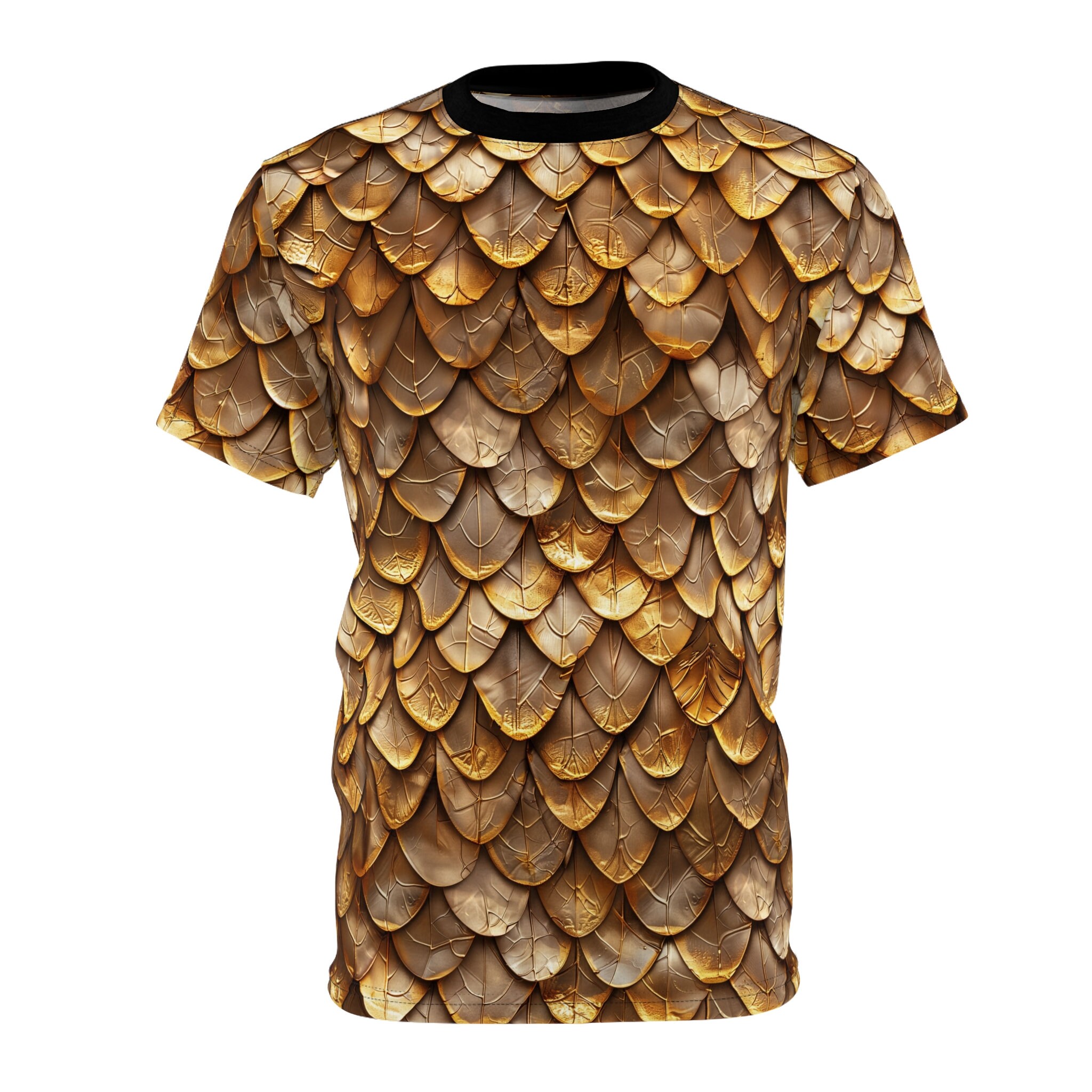 Battle Series: Variant Gold Dragon Scales AOP Tee Shirt All Over Print ...
