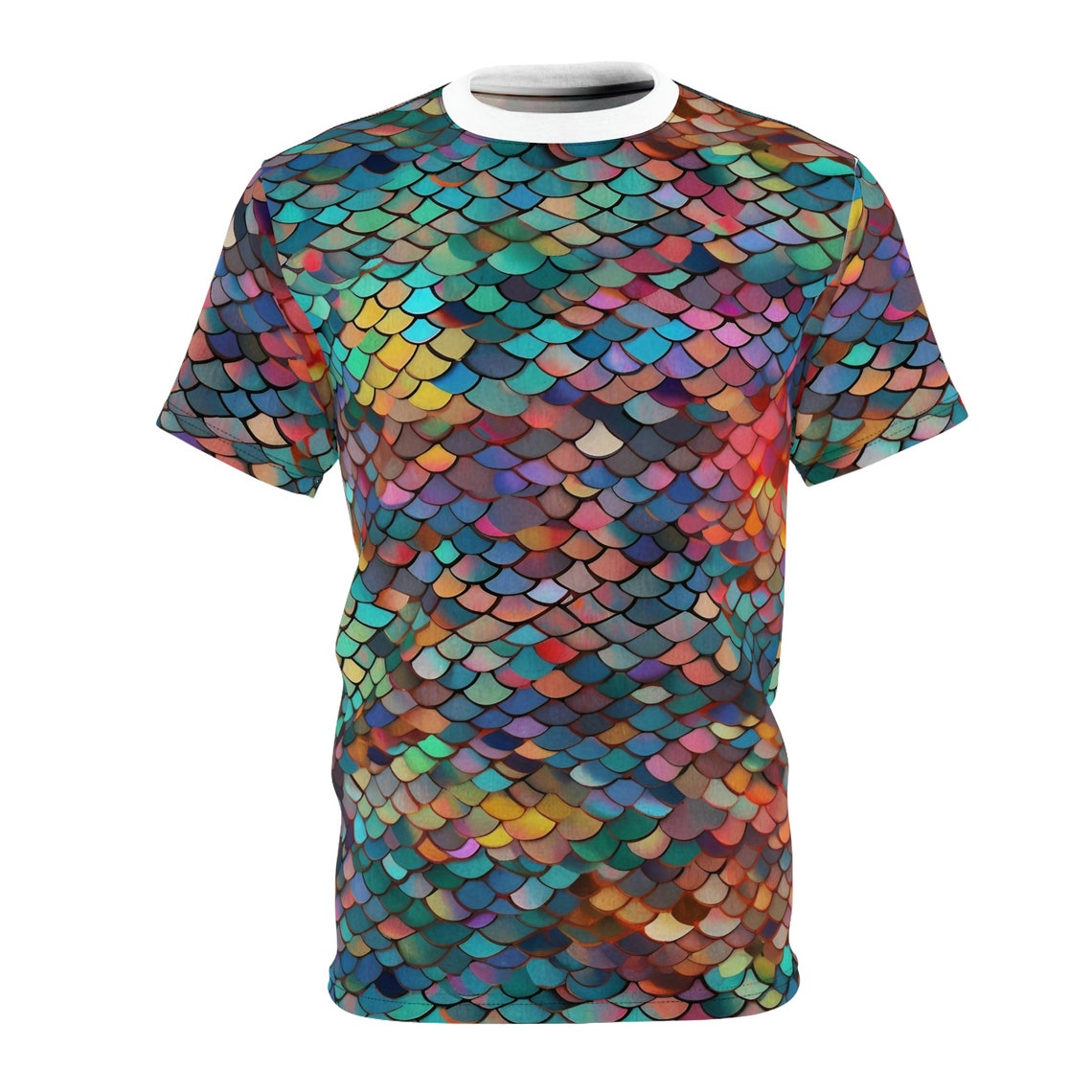 Magical Rainbow Mermaid Scales - All-over Print - Unisex AOP Rainbow ...