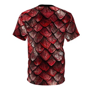 Battle Series: Red Dragon Scales AOP Tee Shirt - All Over Print T-shirt ...