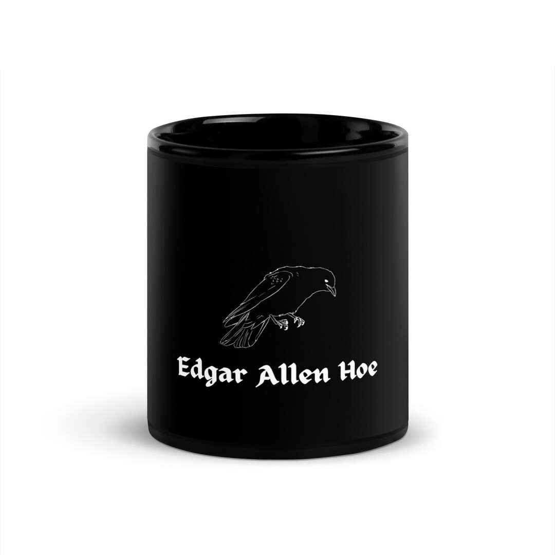 Modern Black and White Mug-edgar Allen Hoe Funny Literary Gift - Etsy