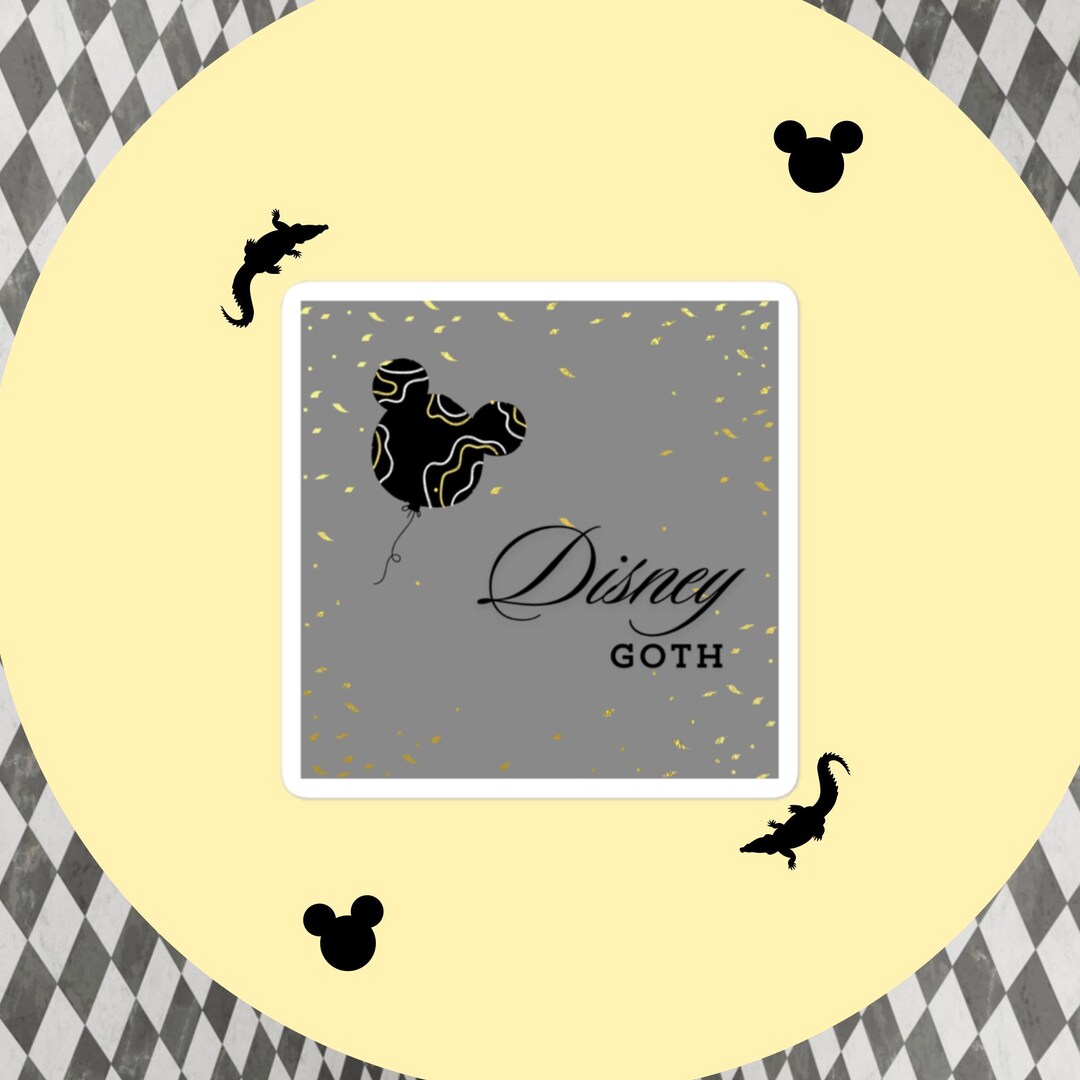 Disney Goth Sticker – Black Mickey Balloon, Edgy Style - Etsy