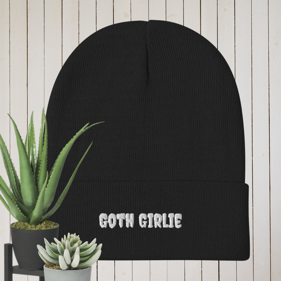 Black Beanie- Goth Girlie- Goth Appreciation Gift - Etsy