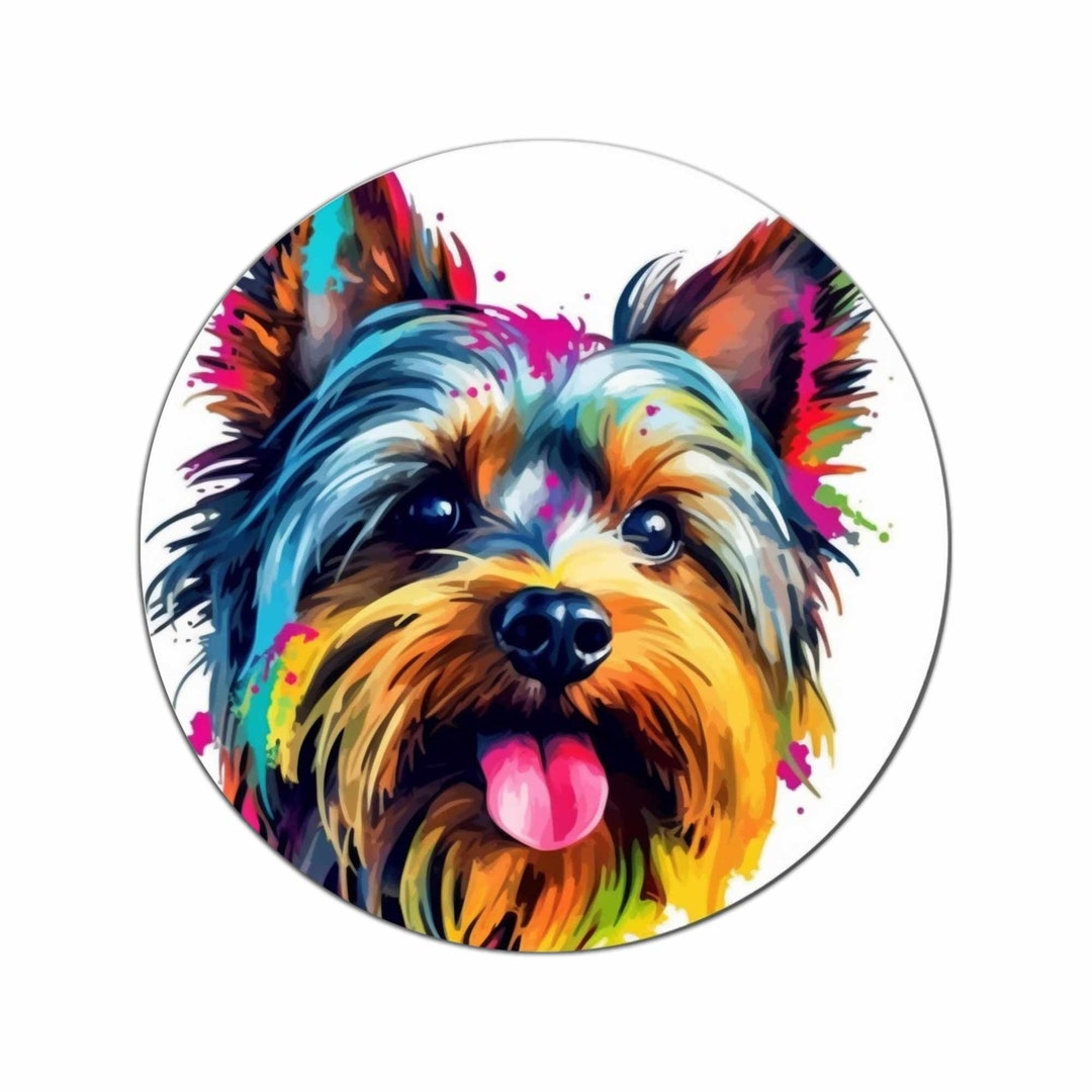 Vinyl Car Sticker of Your Favorite Dog: the Yorkshire Terrier No. 5 - Etsy