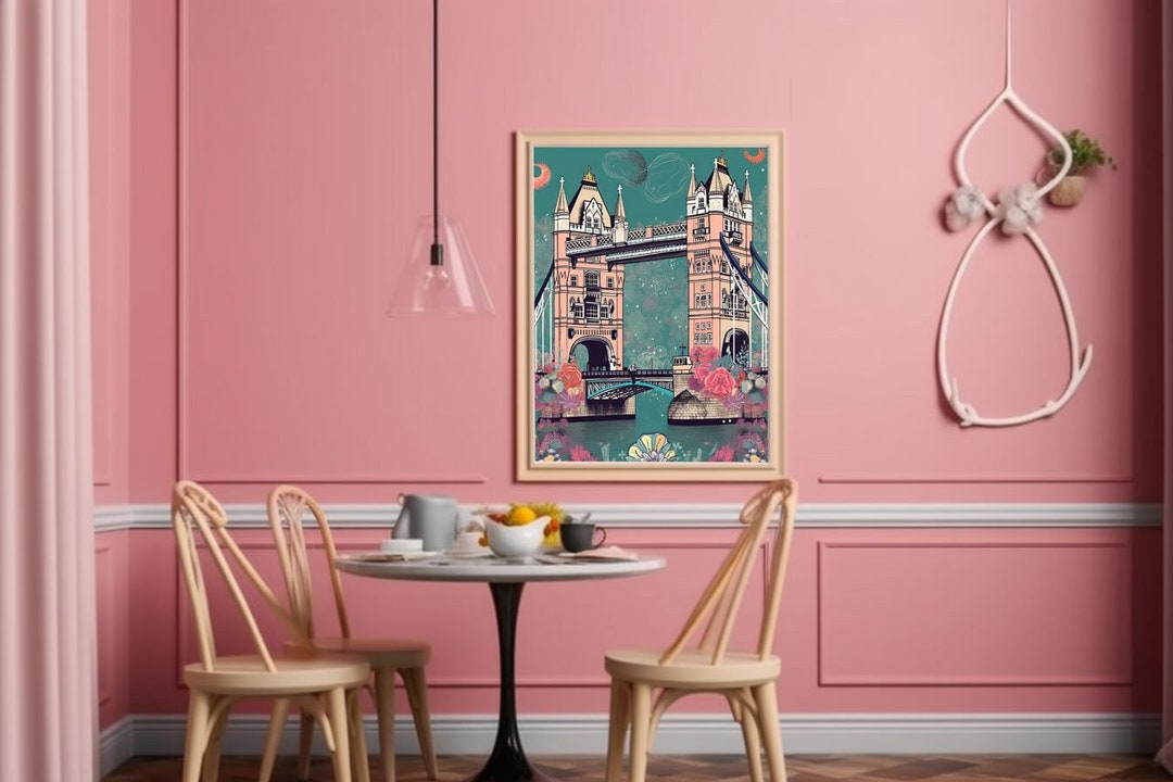 Boho Art London Bridge No. 3, Artwork for Home-decoration, Wallart ...