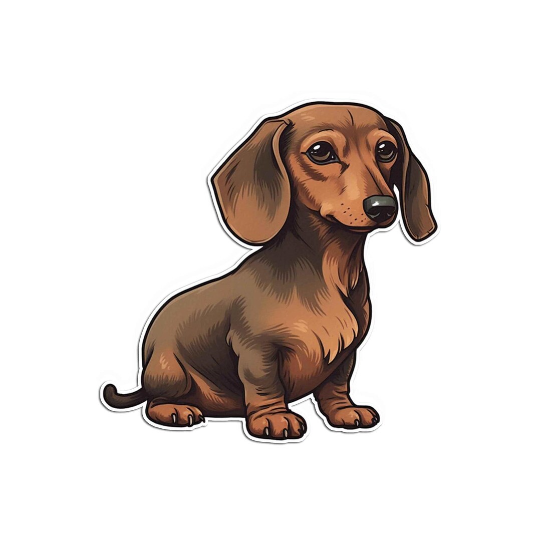 Vinyl Car Sticker of Your Favorite Dog: the Dachshund No. 6 - Etsy