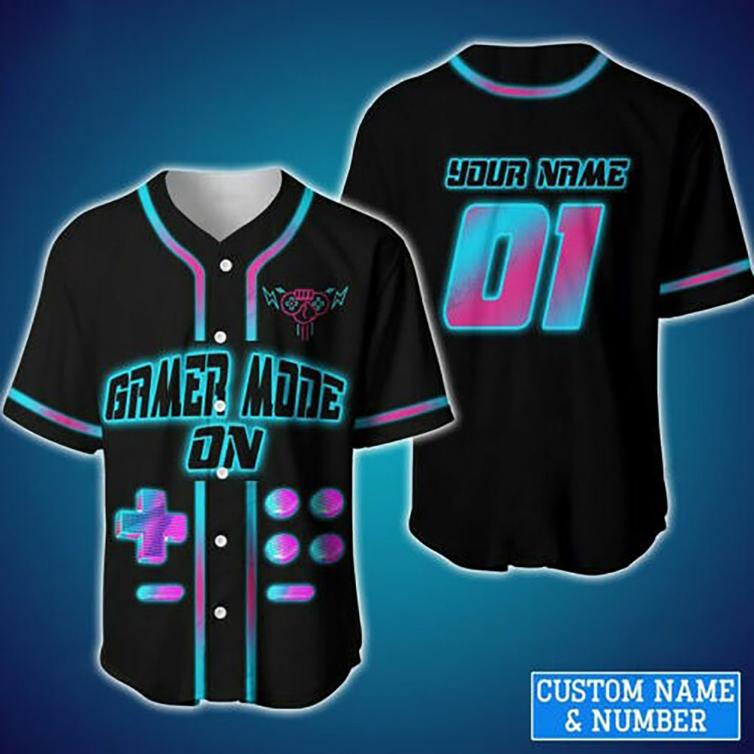 Personalized Gamer Mode on 3D Baseball Jersey S-5XL - Etsy