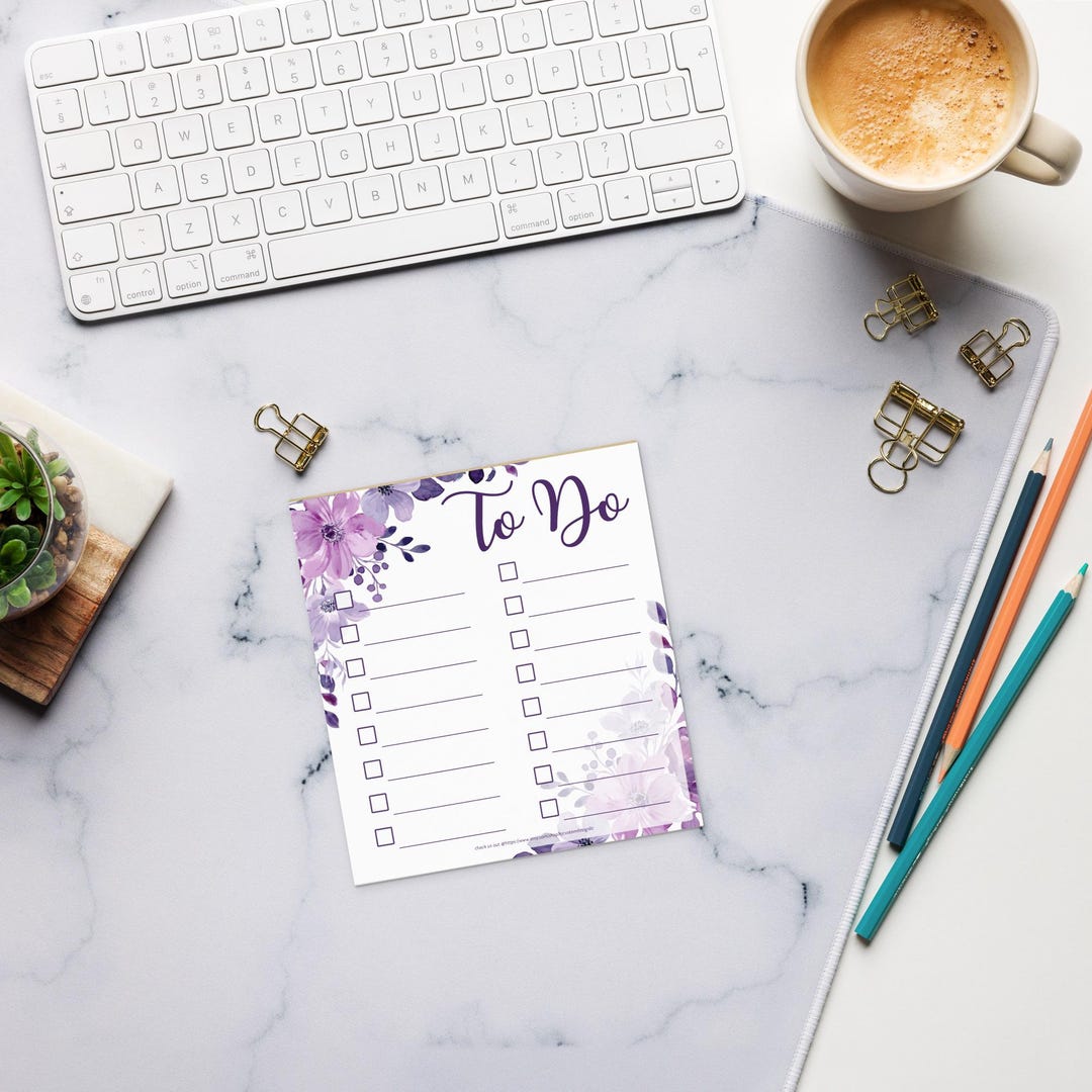 To Do Desk Notepad - Suze Flower - Etsy