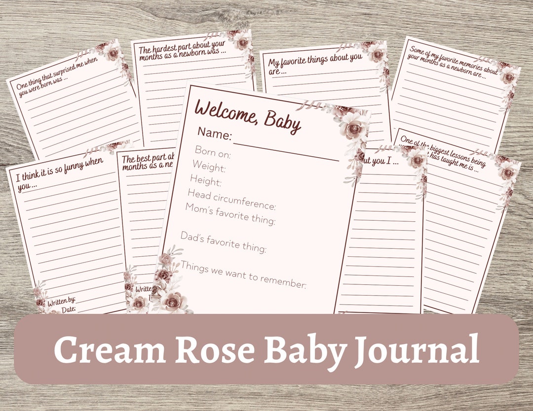 Beautiful Baby Journal - Don't Forget the Sweet Little Details of Your ...