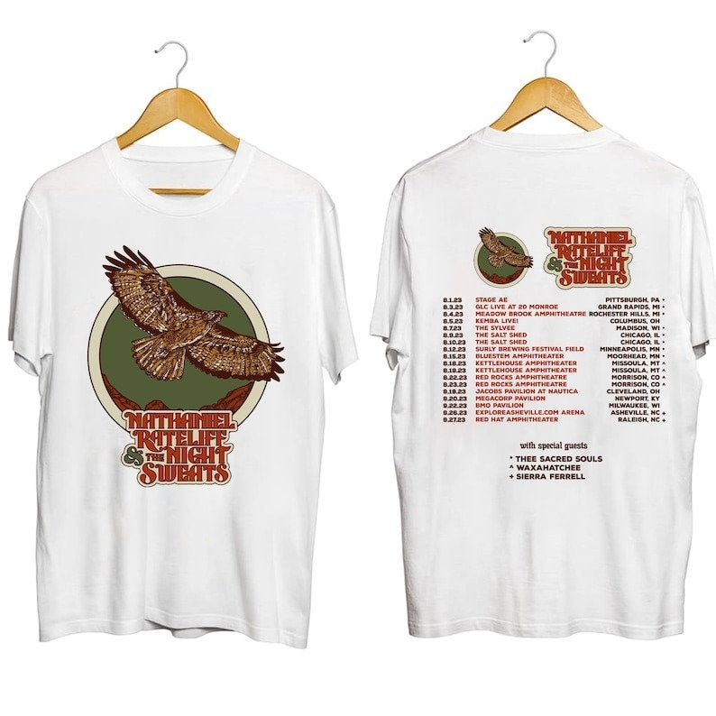 Nathaniel Rateliff & The Night Sweats 2023 Tour Shirt, Nathaniel ...