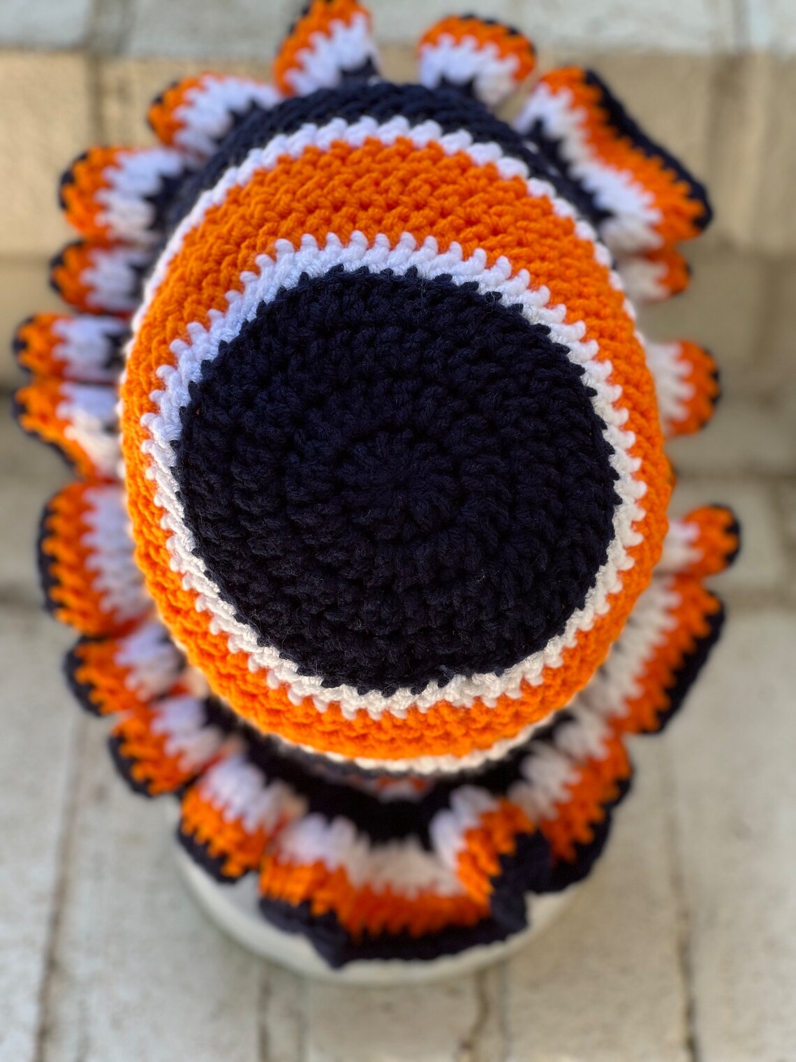 Striped Ruffle Hat standard Ruffles - Etsy