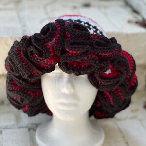 Striped Ruffle Hat (dramatic) - Etsy