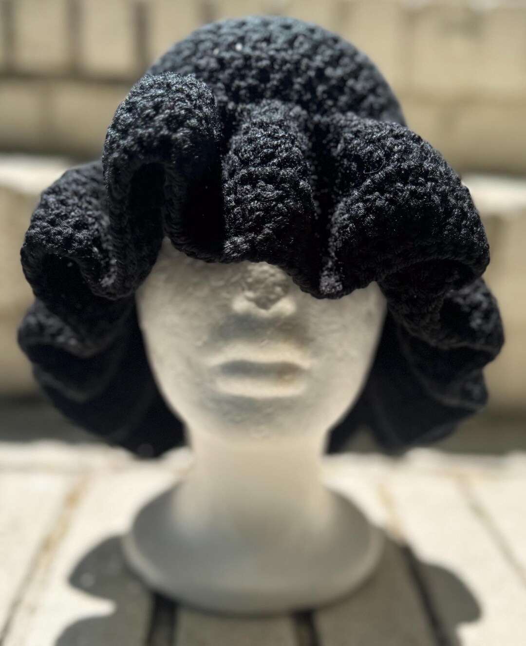 Solid Wavy Hat (black) - Etsy