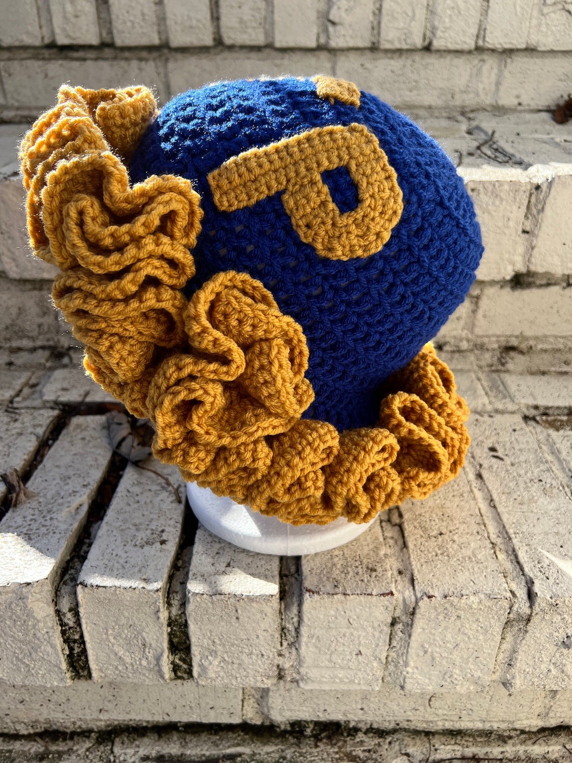 Greek Letter Dramatic Ruffle Hat - Etsy
