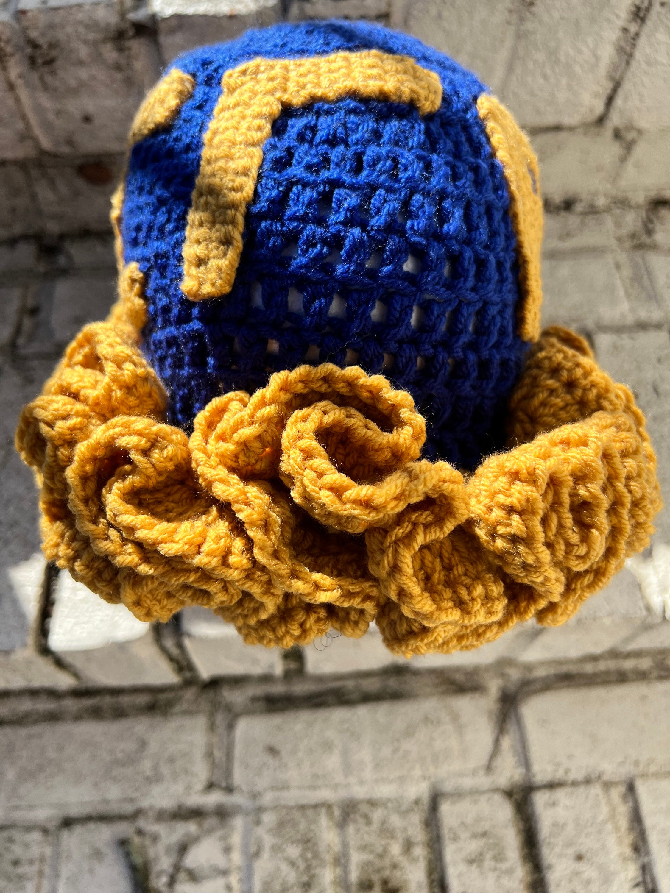 Greek Letter Dramatic Ruffle Hat - Etsy