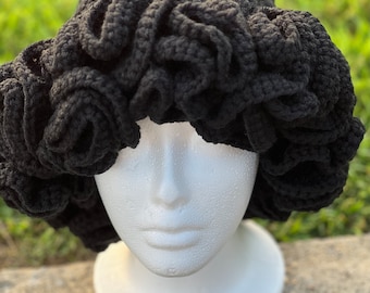 Crochet Ruffle Hat - Etsy