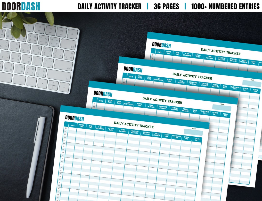 Printable Daily Activity Tracker, Digital Daily Activity Tracker ...