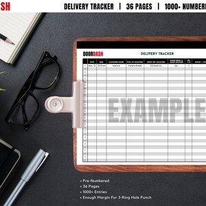 Printable Delivery Tracker, Customer Tracking Template, Delivery ...