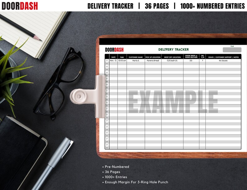 Printable Delivery Tracker Customer Tracking Template - Etsy