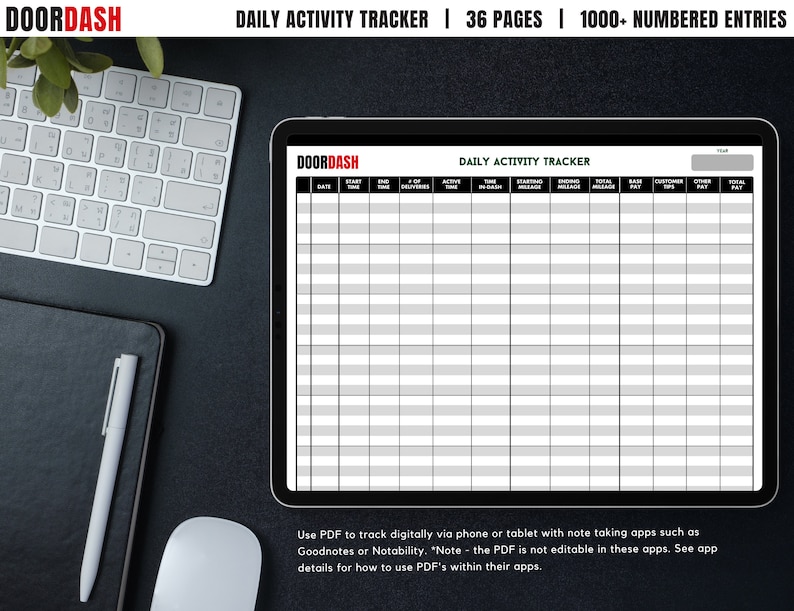 Printable Daily Activity Tracker Digital Daily Activity - Etsy