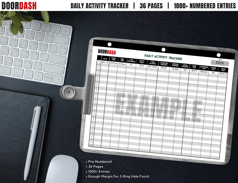 Printable Daily Activity Tracker, Digital Daily Activity Tracker ...