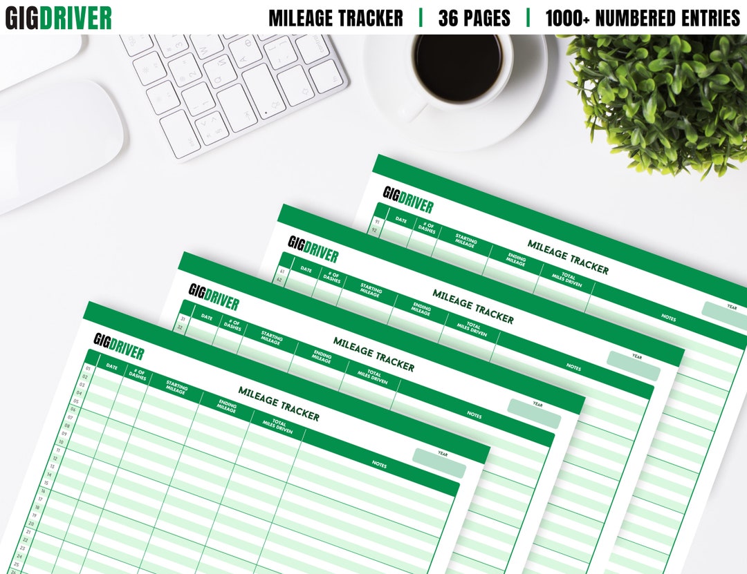 Printable Mileage Tracker, Customer Tracking Template, Mileage Tracking ...