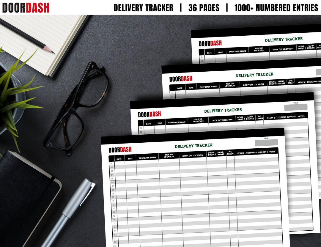 Printable Delivery Tracker, Customer Tracking Template, Delivery ...