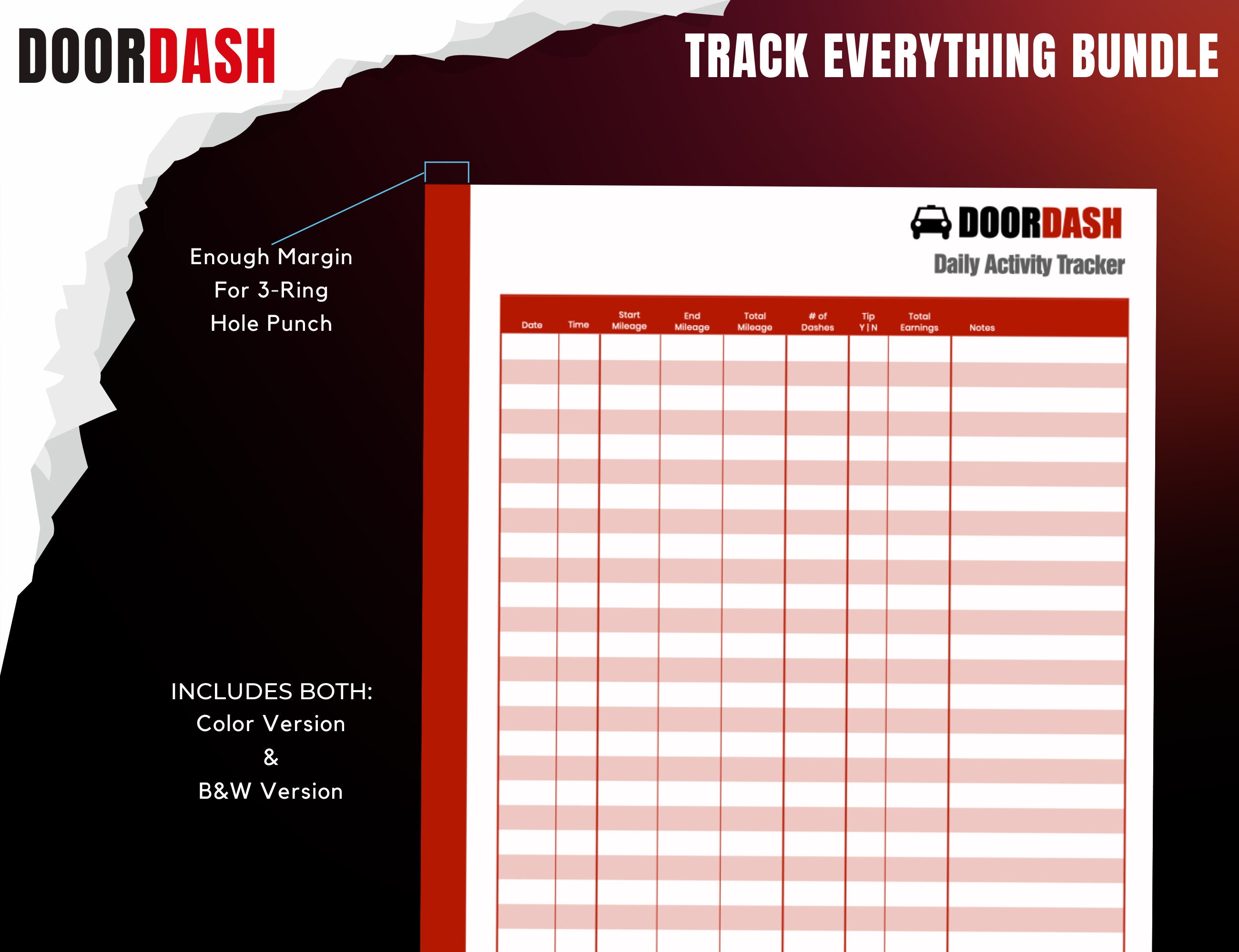 Printable Tracking Template Bundle, Digital Tracking Templates ...