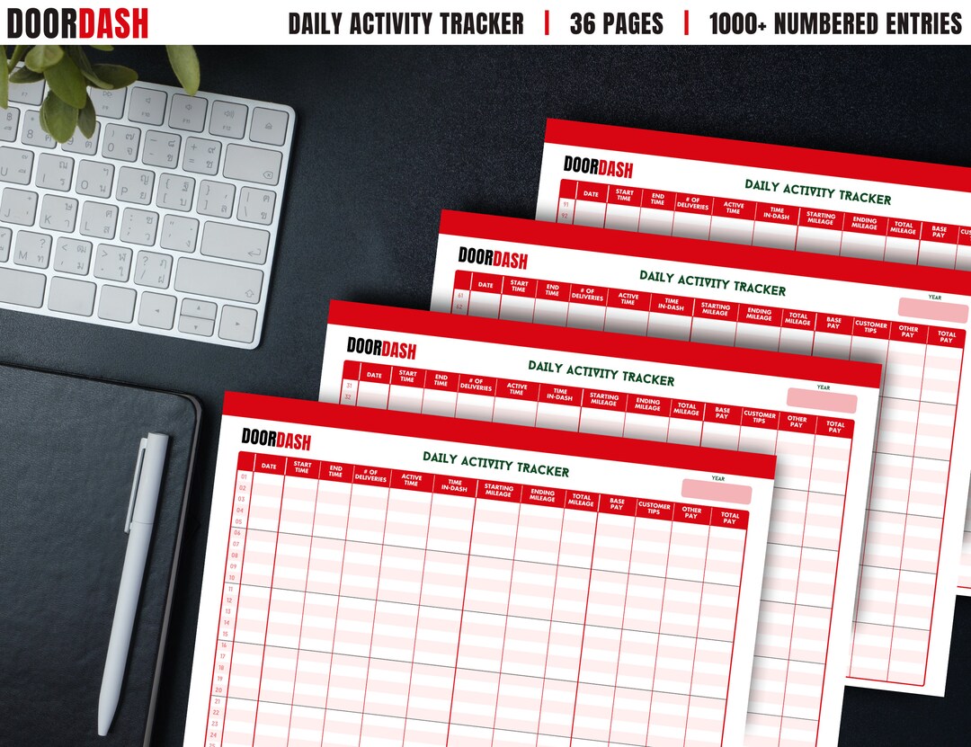 Printable Daily Activity Tracker, Digital Daily Activity Tracker ...