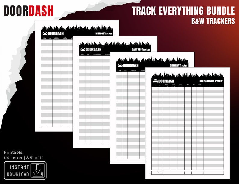 Printable Tracking Templates Bundle Digital Tracking - Etsy