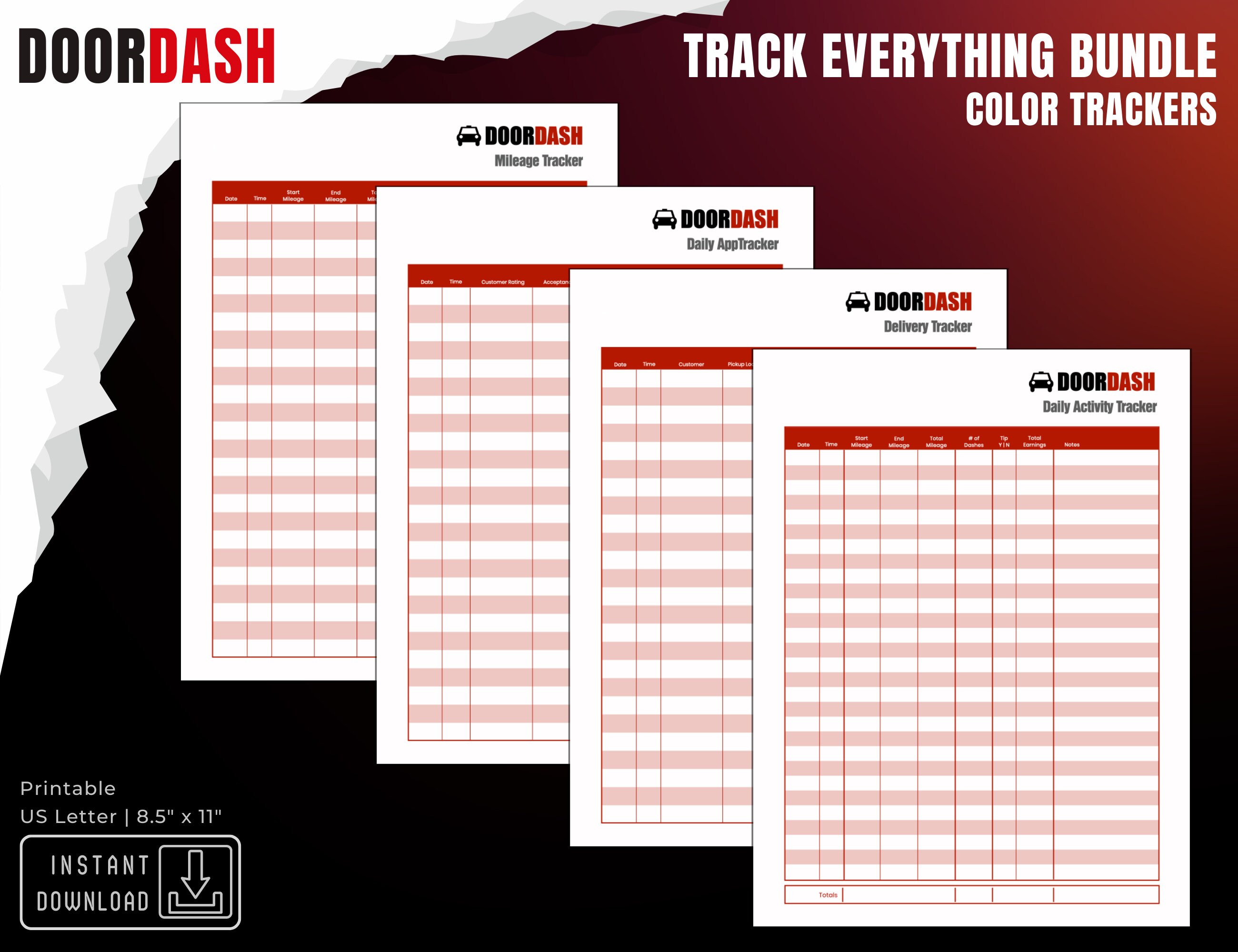 Printable Tracking Template Bundle Digital Tracking - Etsy